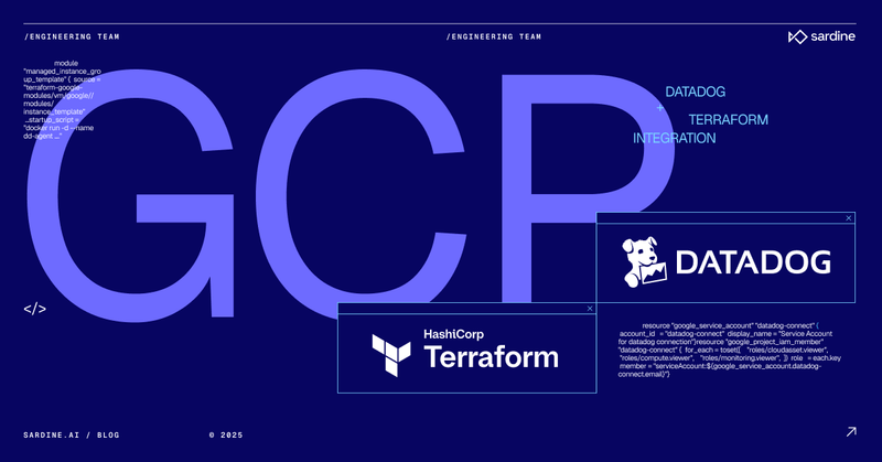 Integrating GCP with datadog and terraform